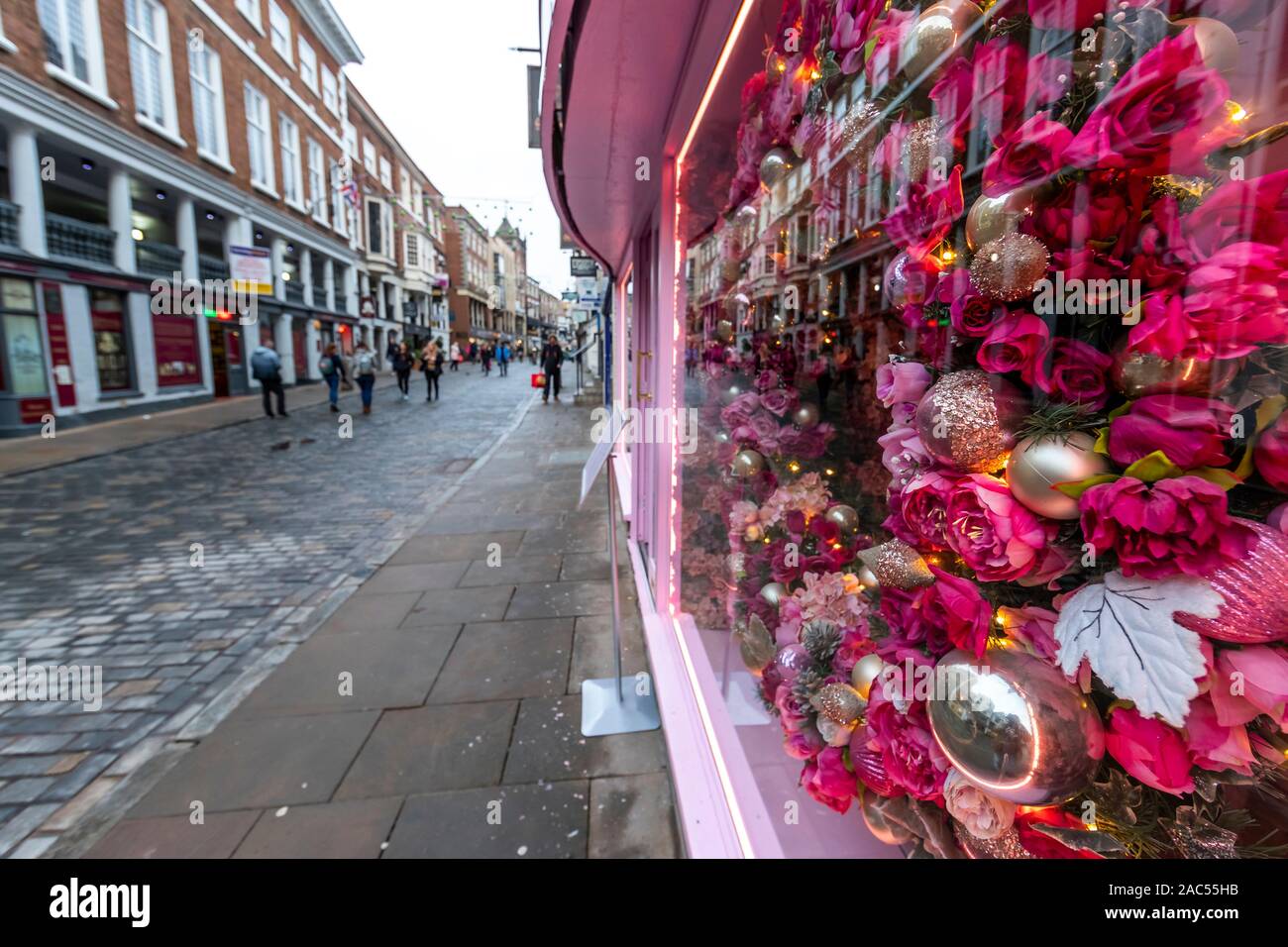 Floral window display, Palm Cocktail Bar and Eatery, 31 Watergate St ...