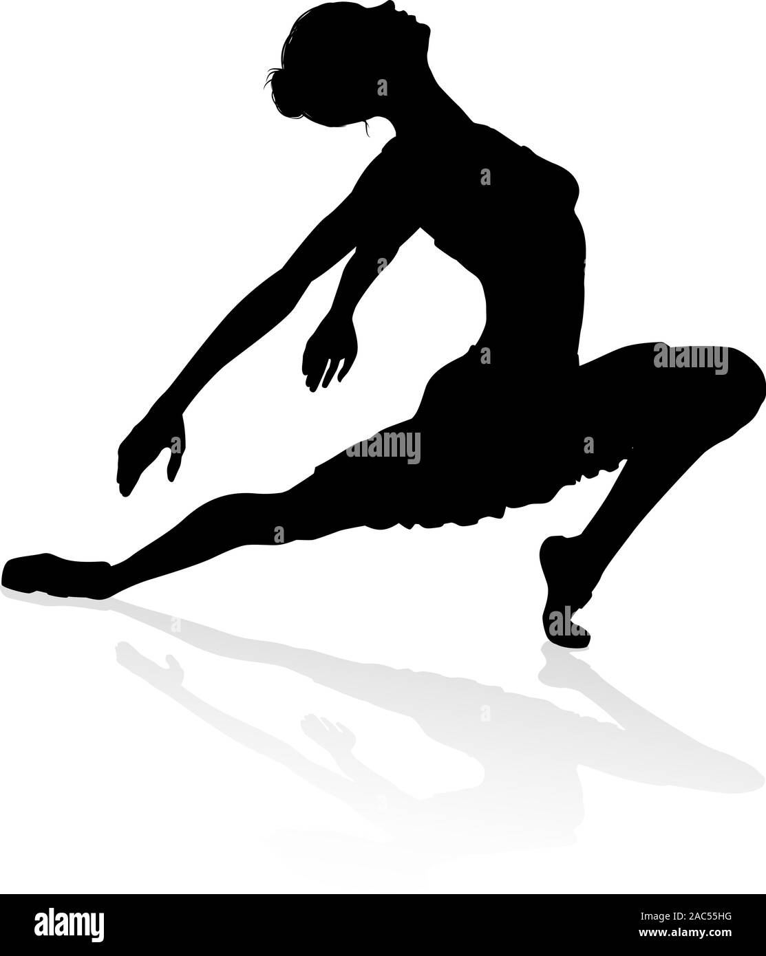 Ballet Dancer Silhouette Stock Vector Image & Art - Alamy
