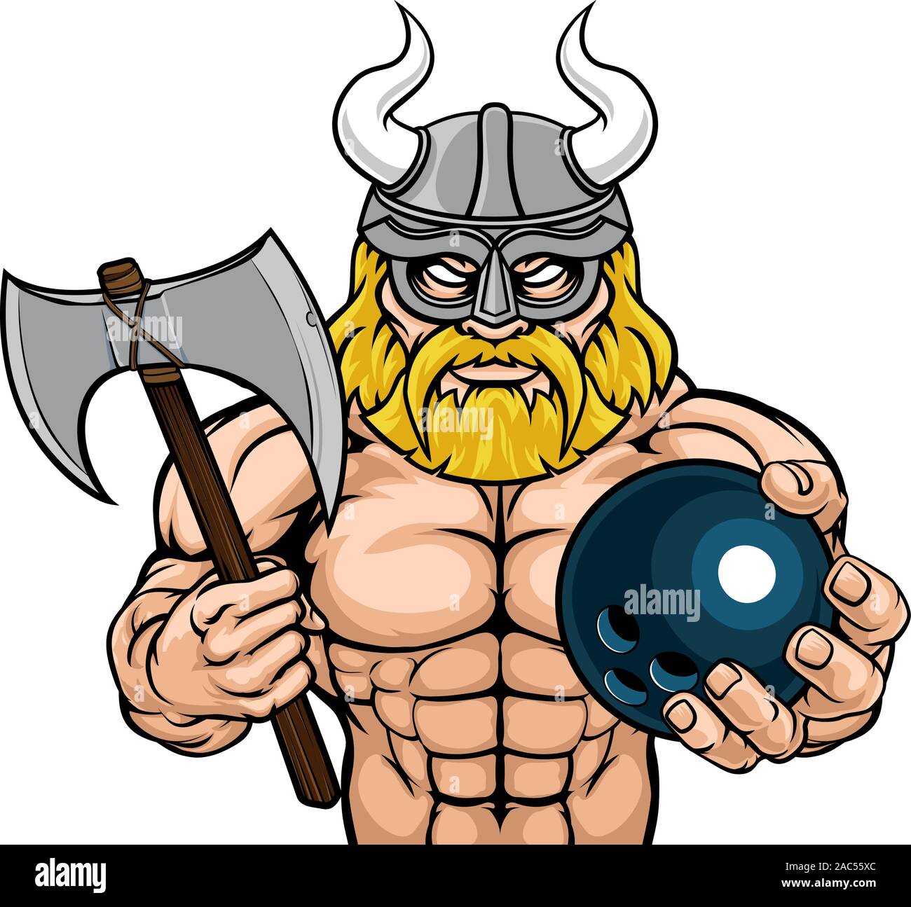 Viking Bowling Sports Mascot Stock Vector Image & Art - Alamy