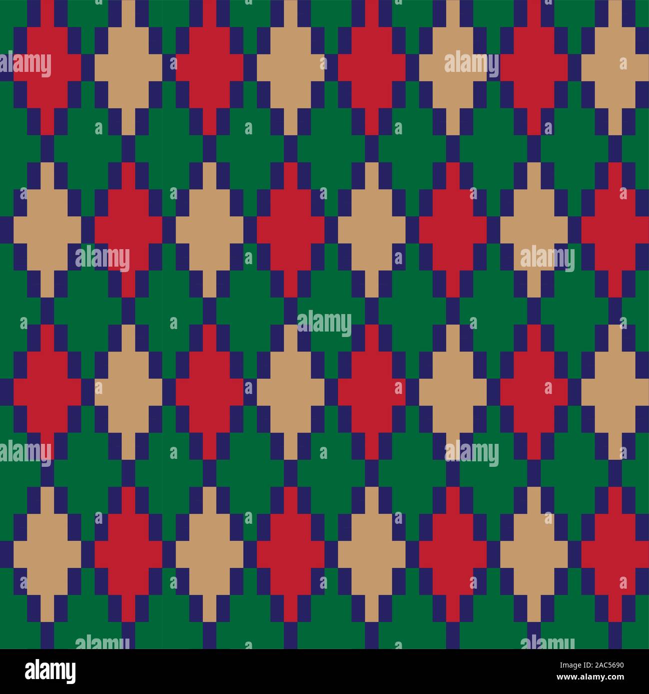 Classic Argyle Seamless Pattern - This is a classic argyle, diamond ...