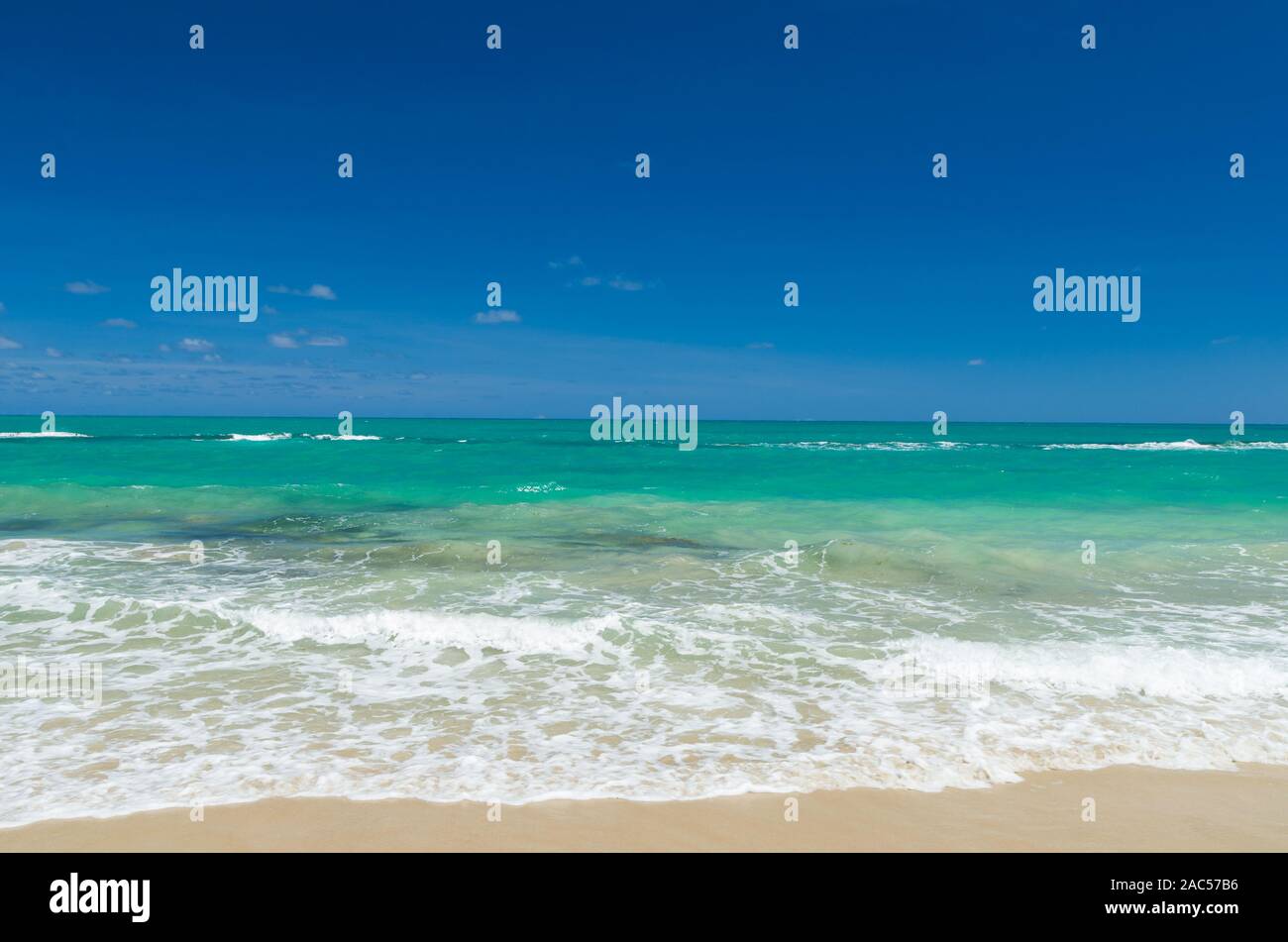 Great sea themed background, beautiful sea with blue water turquoise ...