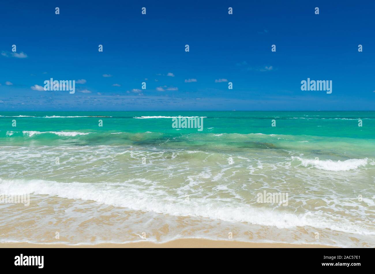 Great sea themed background, beautiful sea with blue water turquoise ...