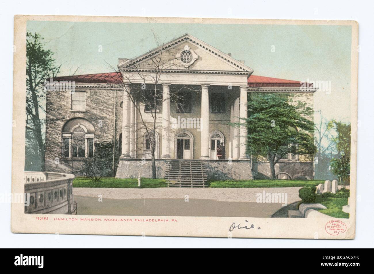 Hamilton Mansion, Woodlands, Philadelphia, Pa Became Detroit Publishing ...