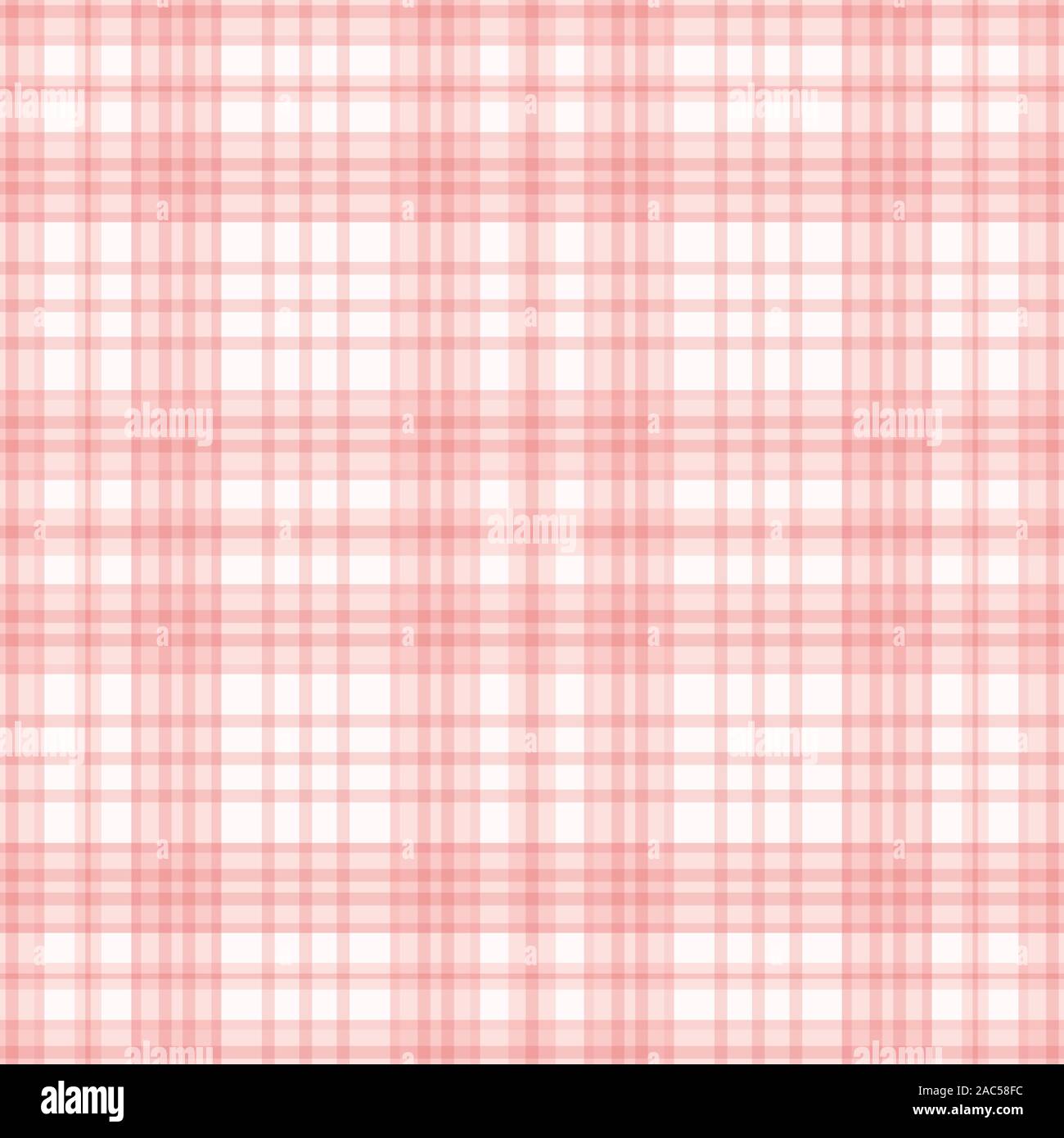 Checked seamless pattern in pink and white. A geometric plaid vector ...