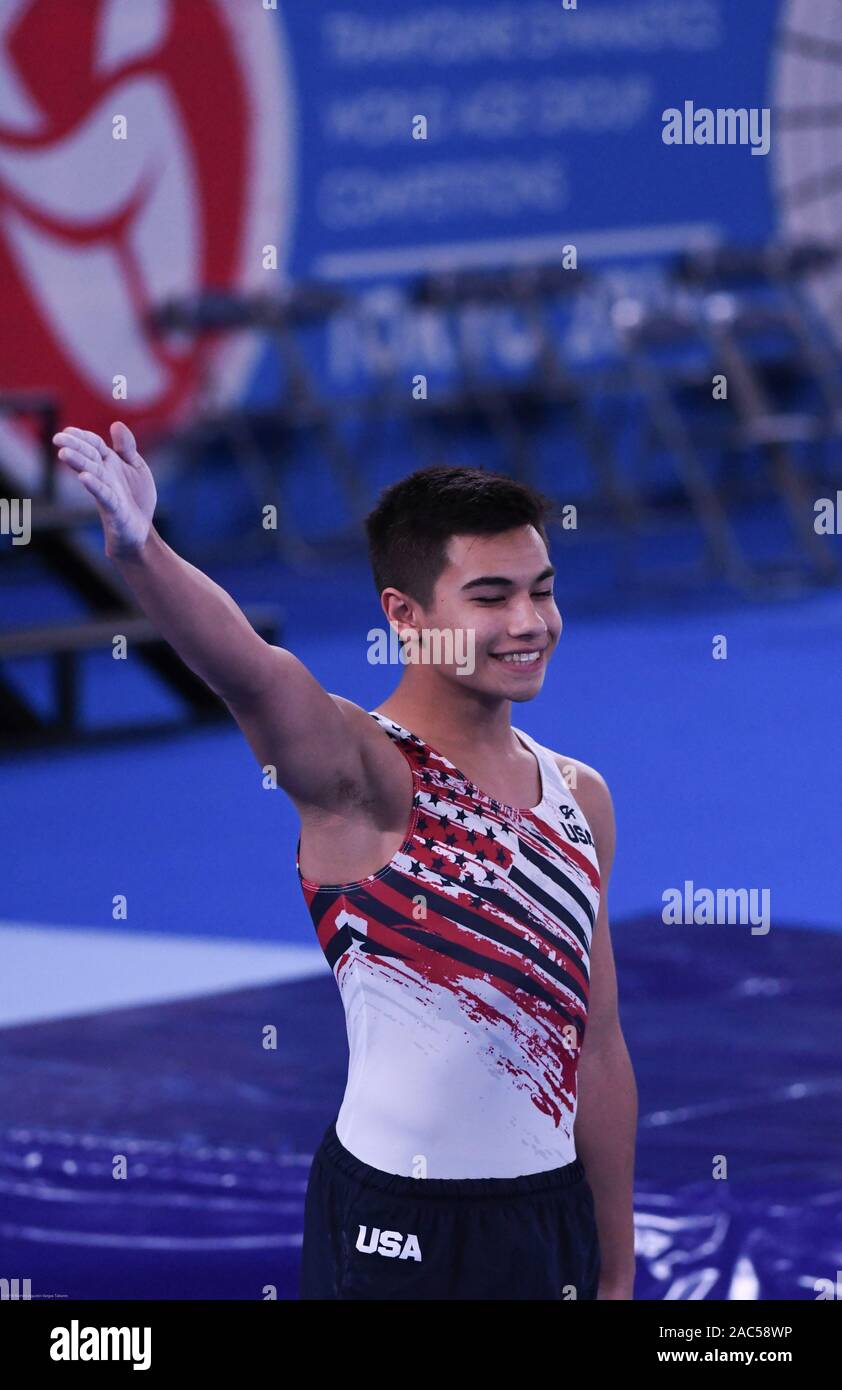 Tokyo, Japan. 30th Nov, 2019. Ruben Padilla of the US team wins second ...