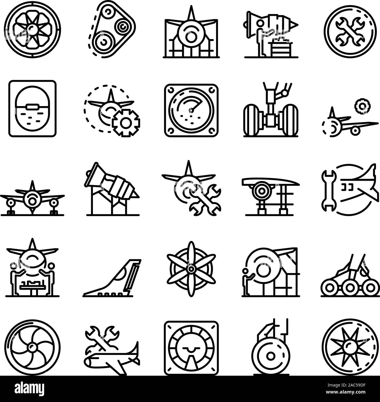 Aircraft maintenance system Black and White Stock Photos & Images - Alamy