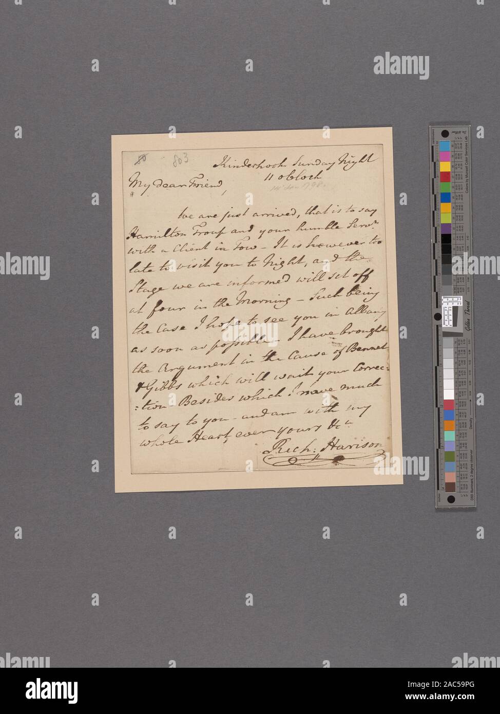 Harison, Richard Kinderhook To Peter Van Schaack Harison, Richard ...