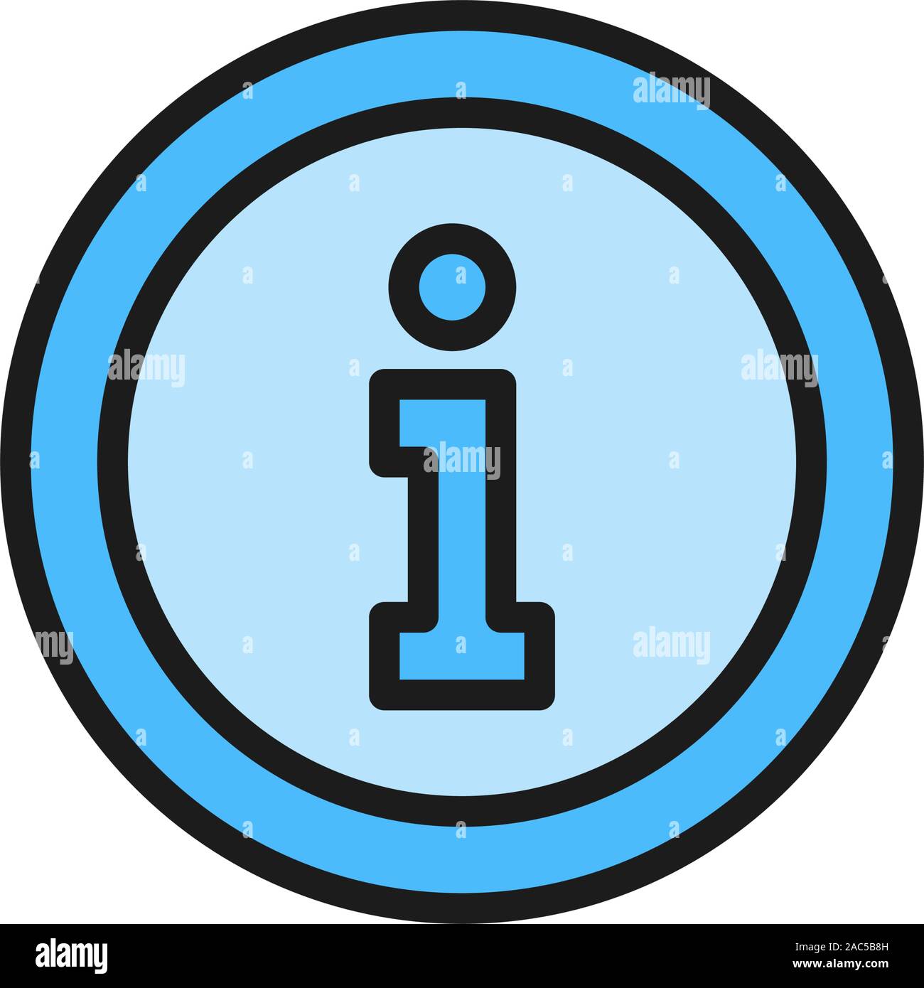 Information service, help sign flat color icon Stock Vector Image & Art ...