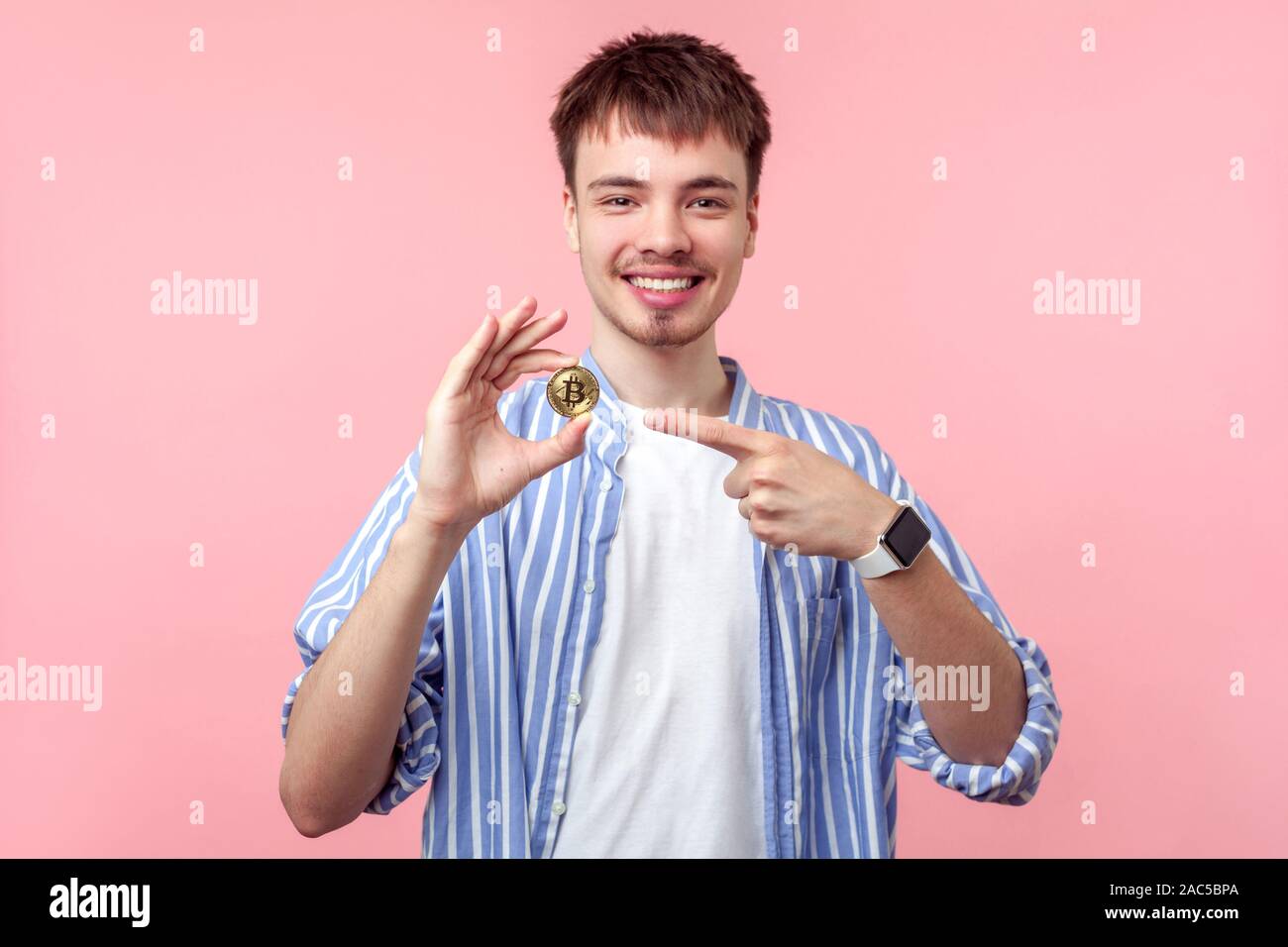 Portrait happy rich brown hi-res stock photography and images - Alamy