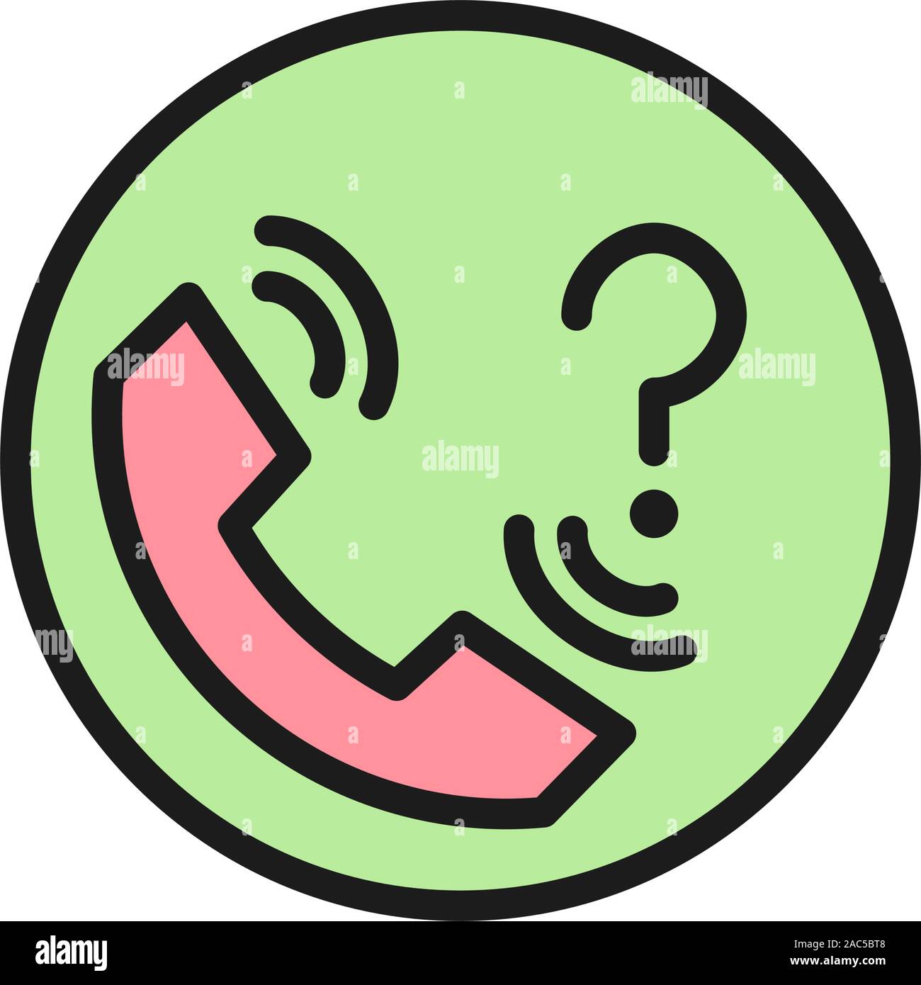 Contact support with question mark flat color icon Stock Vector Image ...