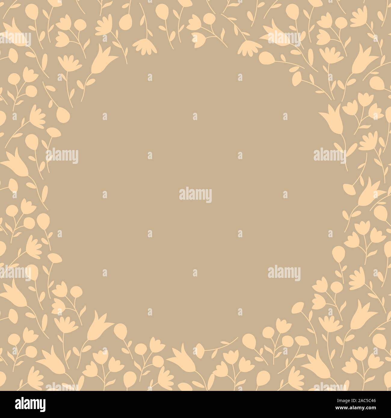 Wildflowers in border Stock Vector Images - Alamy