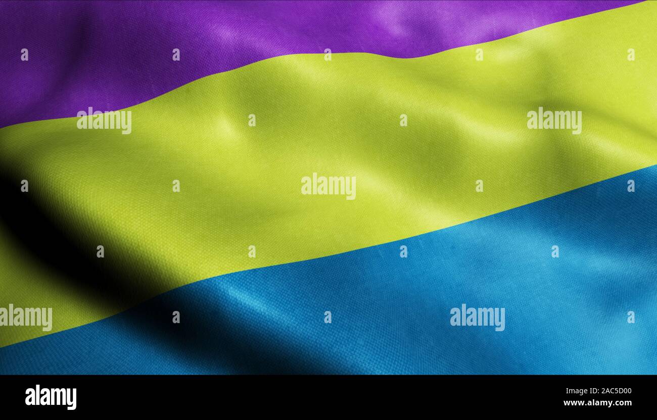 3D Waving Carazo Department Flag of Nicaragua Closeup View Stock Photo ...