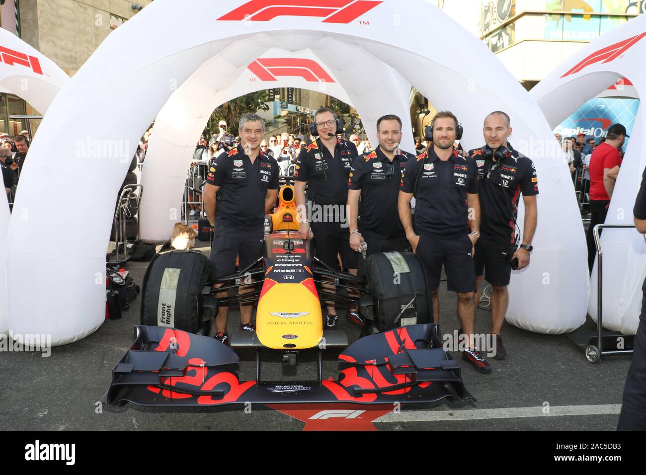 Formula 1 Fan Festival Los Angeles held on Hollywood Boulevard in ...