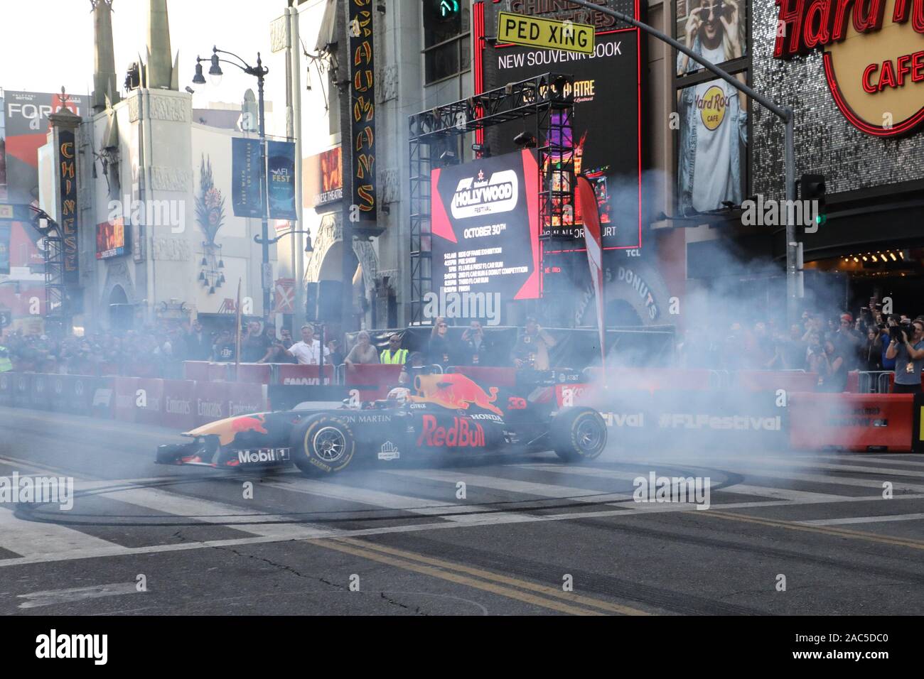 Formula 1 Fan Festival Los Angeles held on Hollywood Boulevard in ...