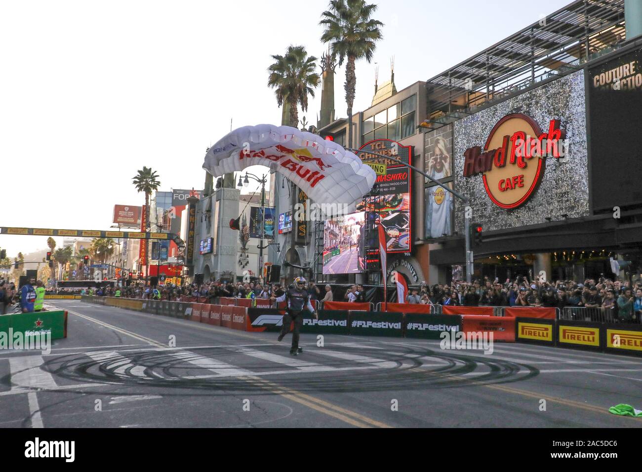 Formula 1 Fan Festival Los Angeles held on Hollywood Boulevard in ...