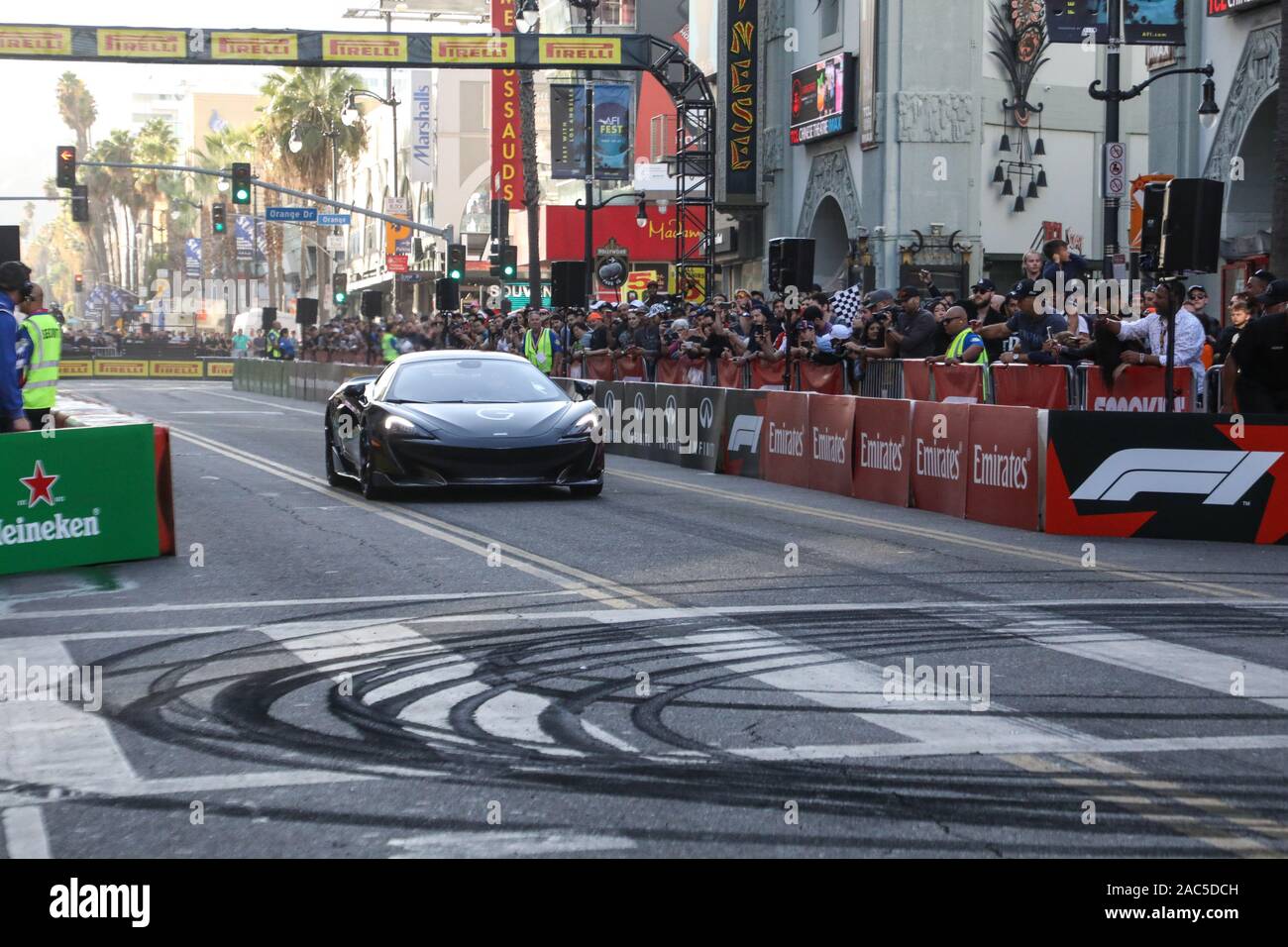 Formula 1 Fan Festival Los Angeles held on Hollywood Boulevard in ...