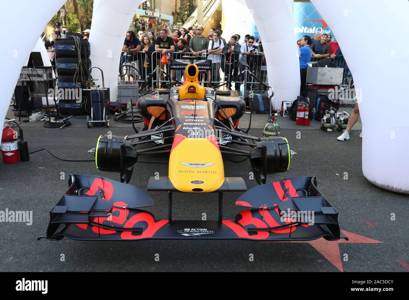 Formula 1 Fan Festival Los Angeles held on Hollywood Boulevard in ...