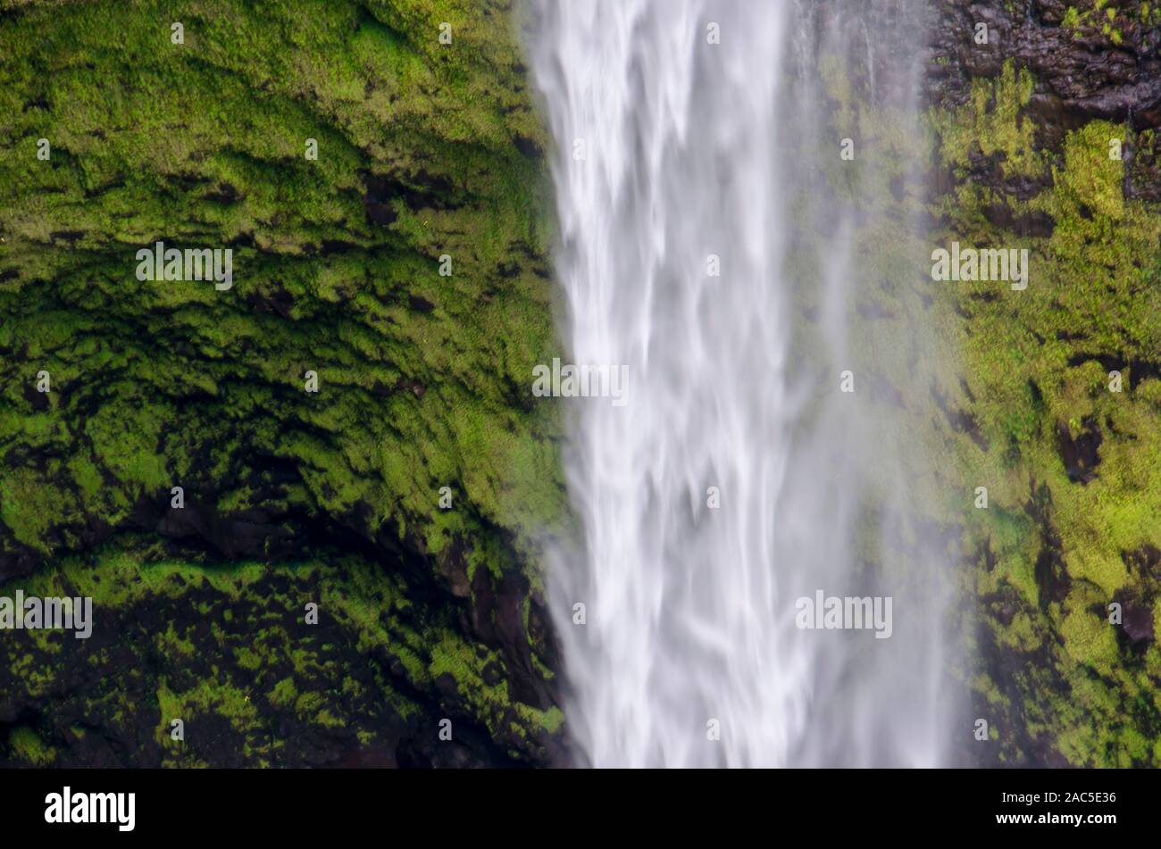 A close-up of beautiful 'Akaka Falls on the Big Island of Hawai'i; the ...