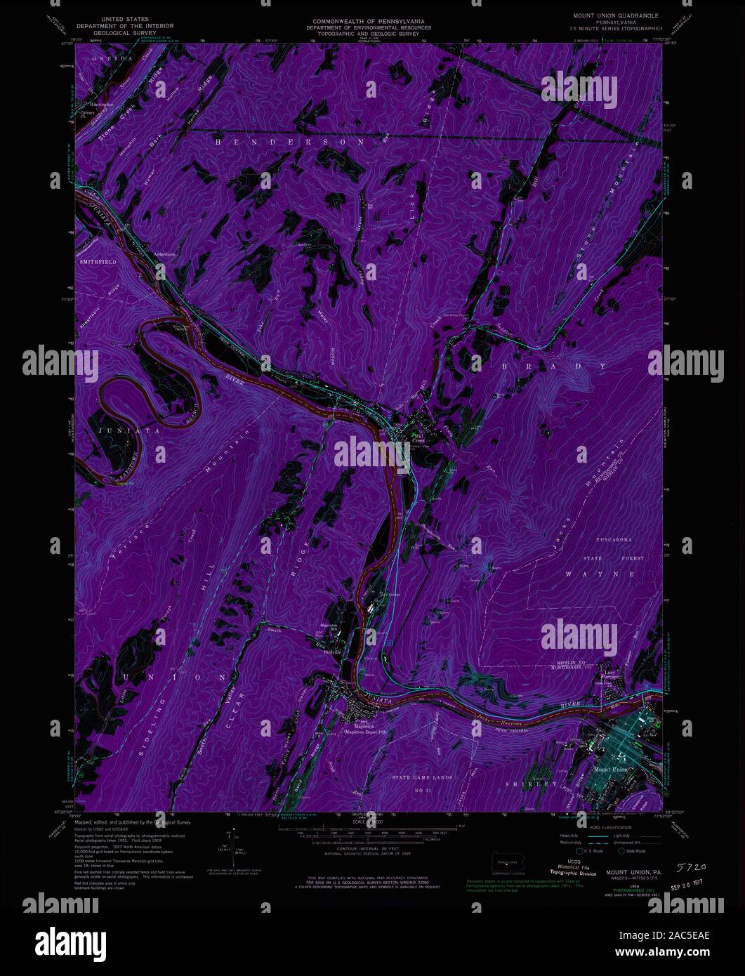 Mount union map hi-res stock photography and images - Alamy