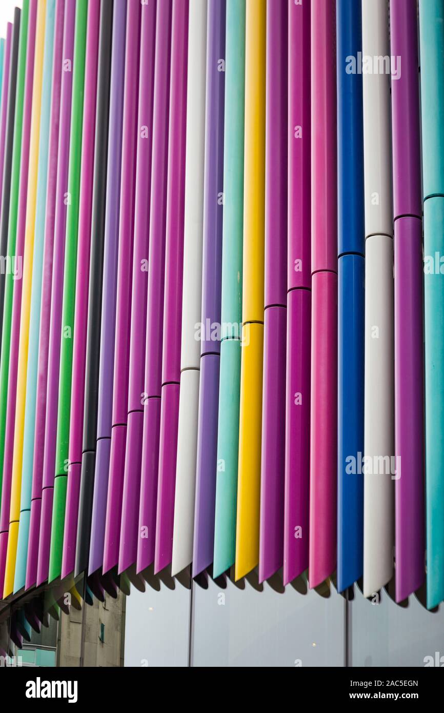 Colorful facade on the building in the city center in Liverpool Stock ...
