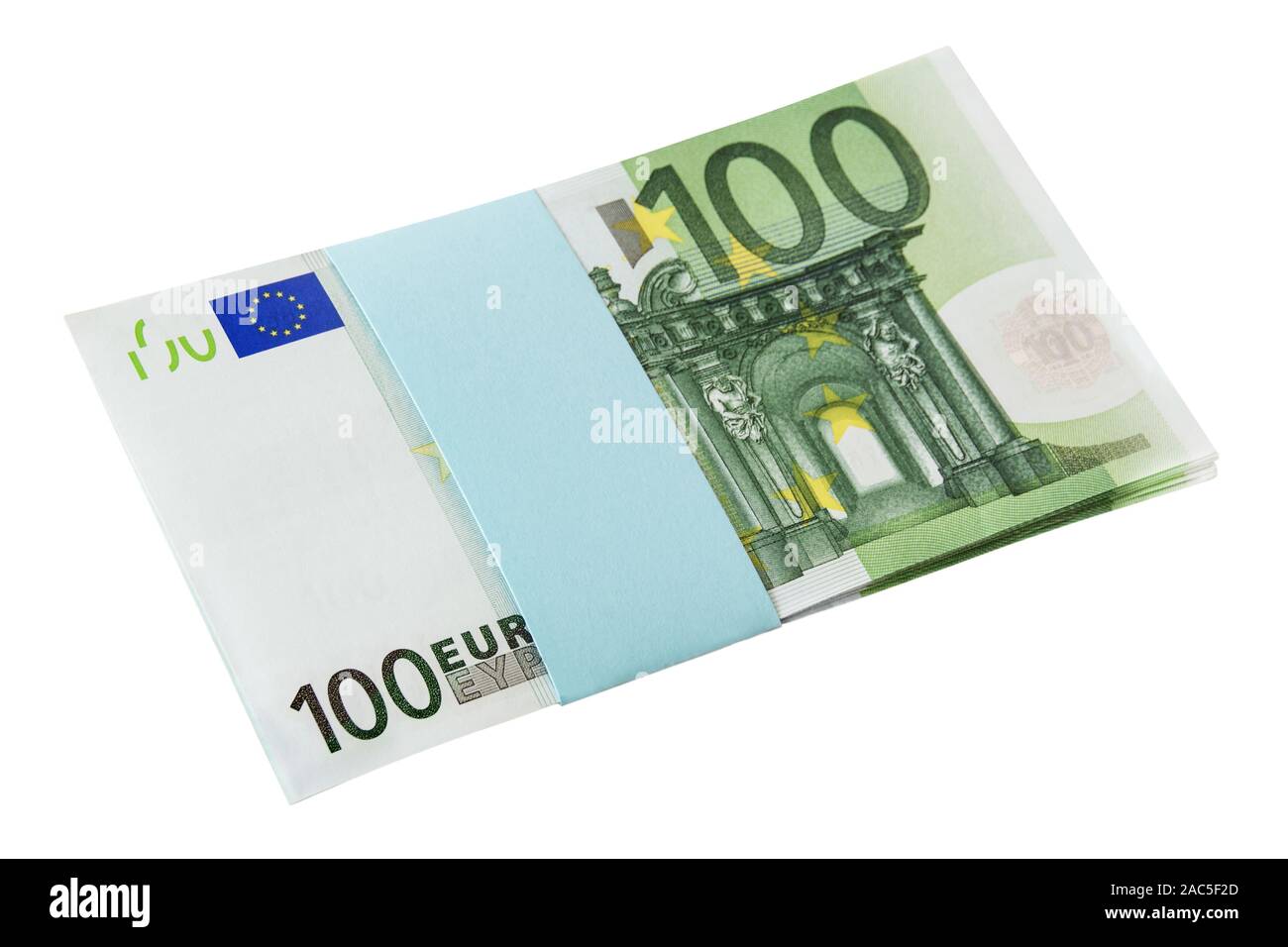 100 Euro isolated against white background Stock Photo - Alamy