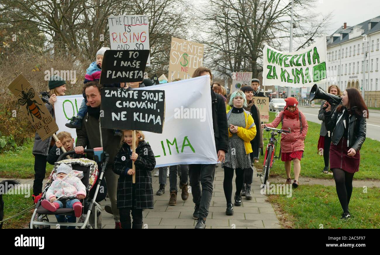 Friday for future, demonstration against climate change, banner sign ...