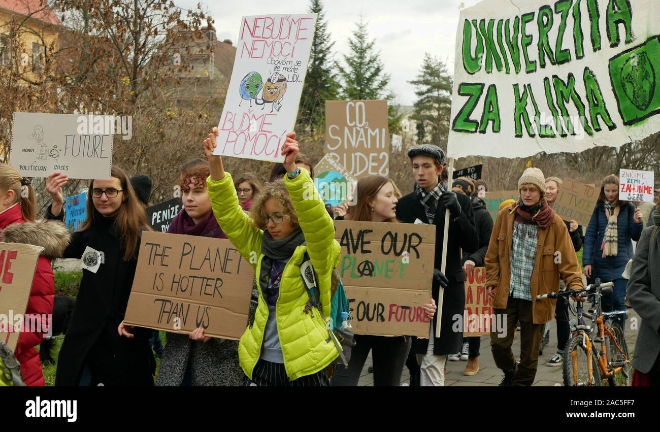 Friday for future, demonstration against climate change, banner sign ...