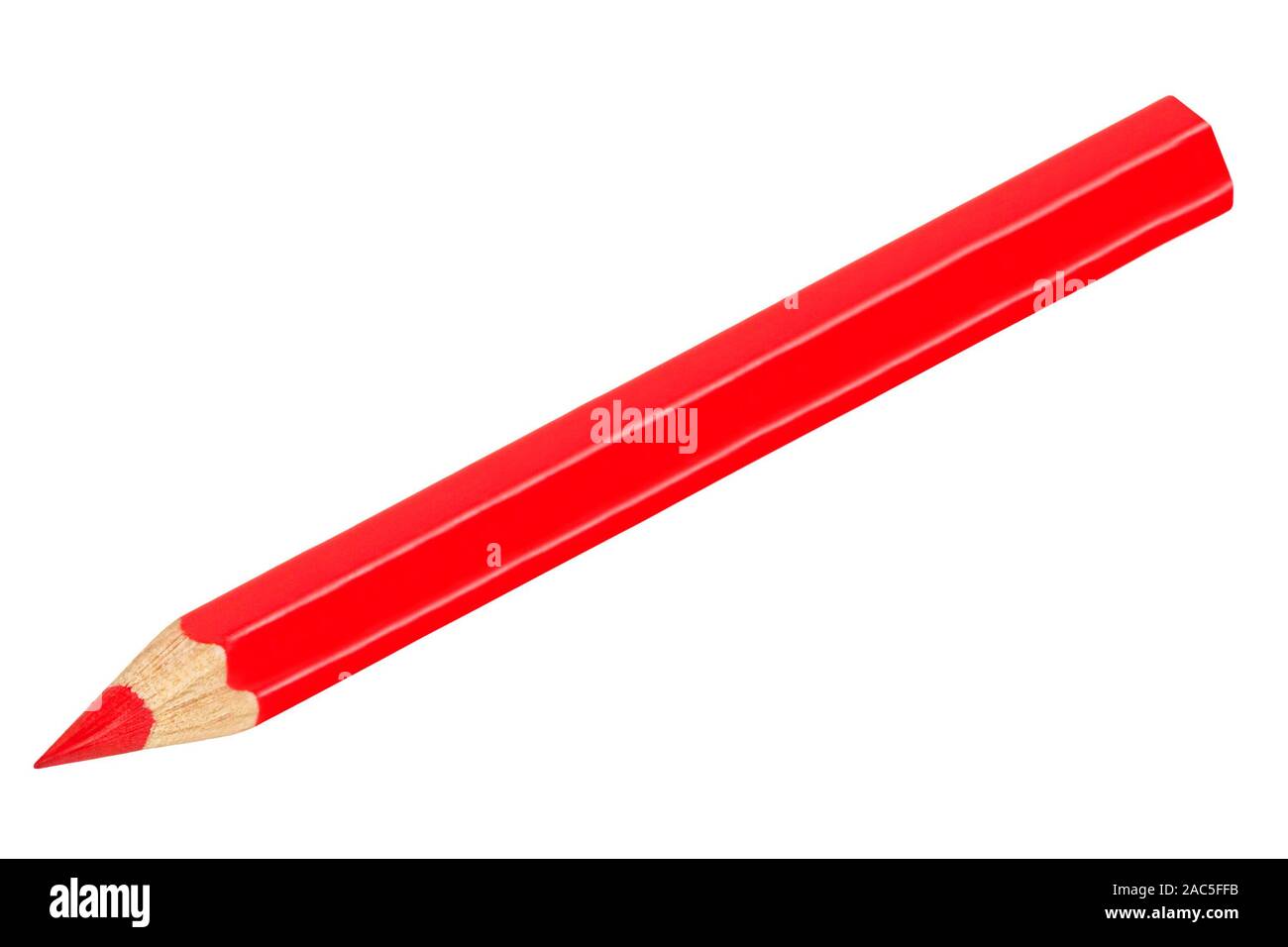 Red pen isolated against white background Stock Photo - Alamy