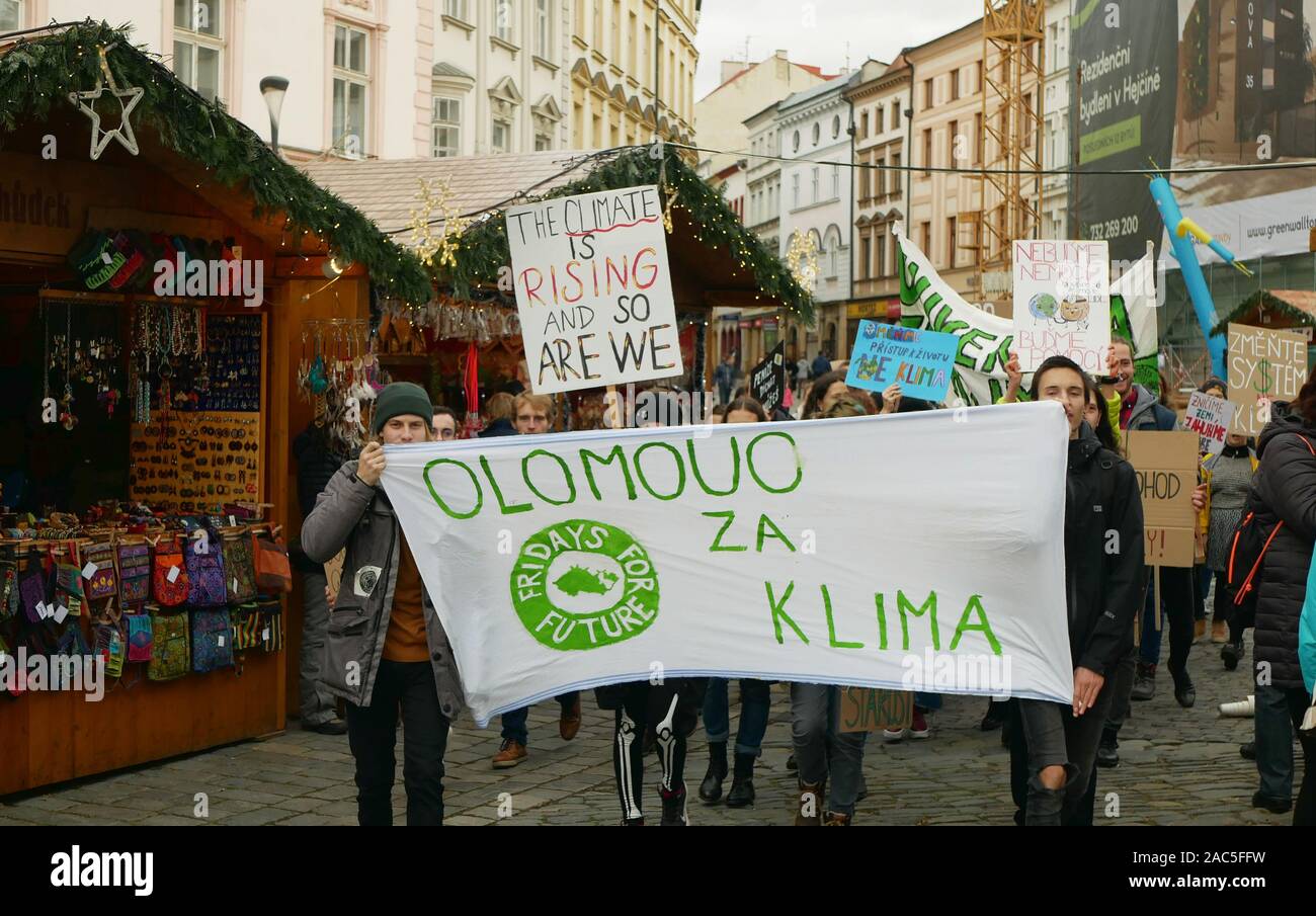 Friday for future, demonstration against climate change, banner sign ...