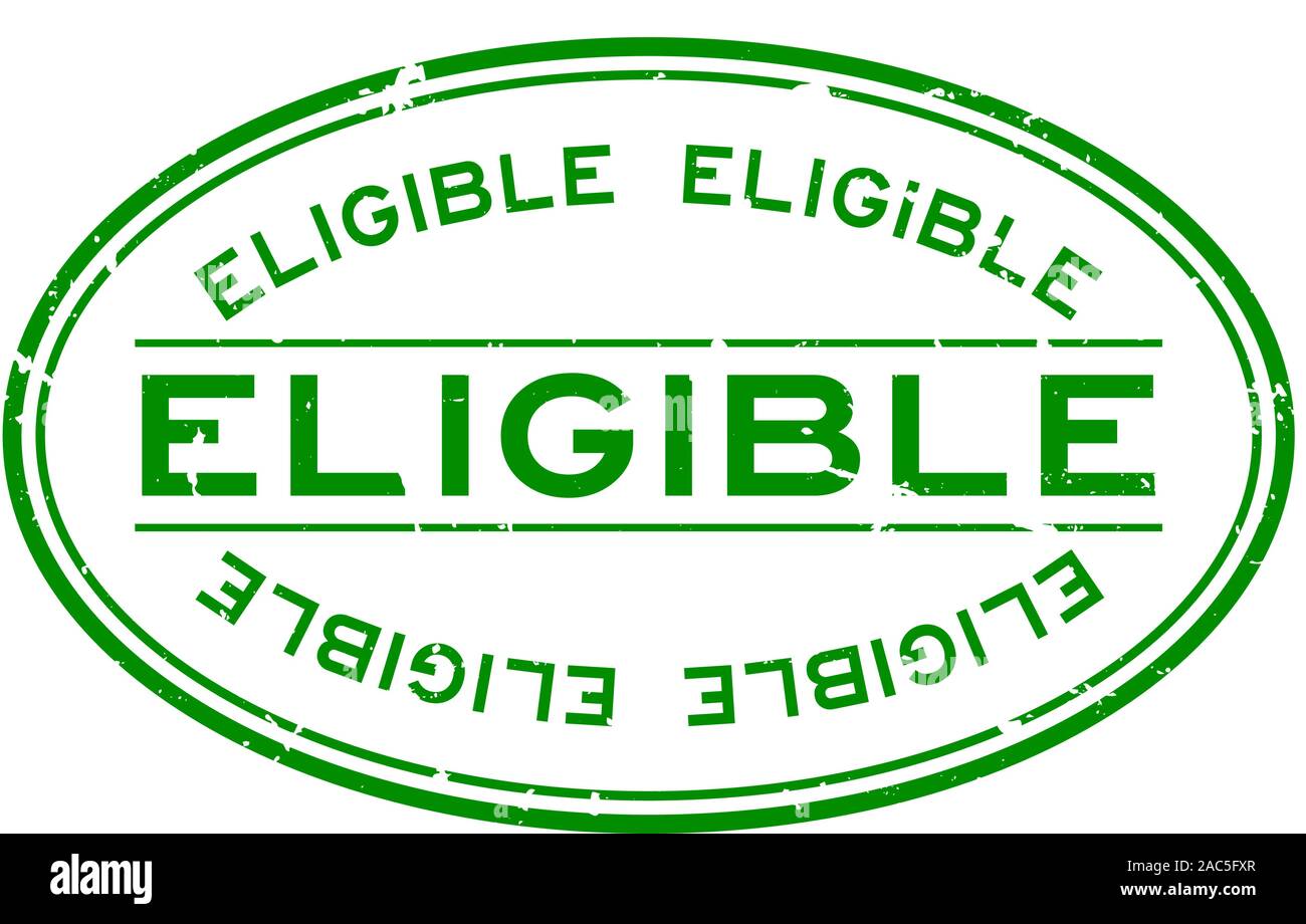 Grunge green eligible word oval rubber seal stamp on white background Stock Vector Image & Art ...