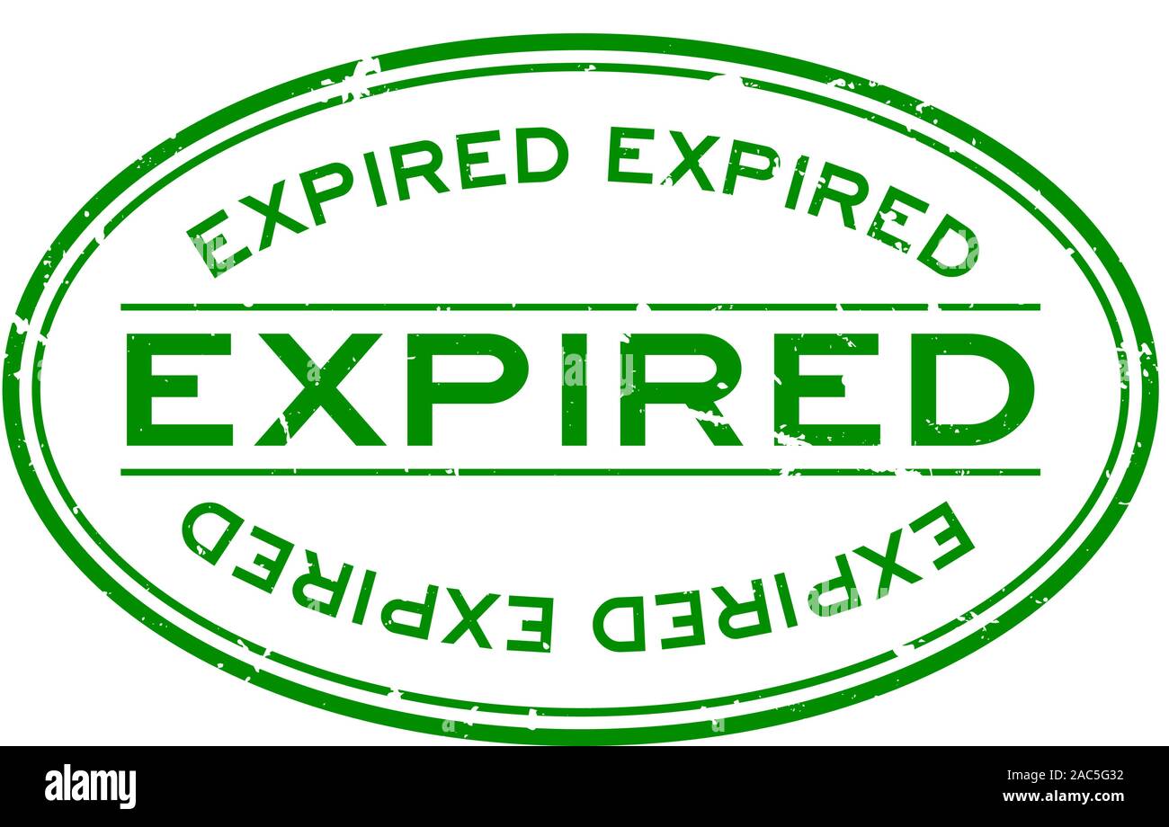 Grunge green expired word oval rubber seal stamp on white background Stock Vector Image & Art ...