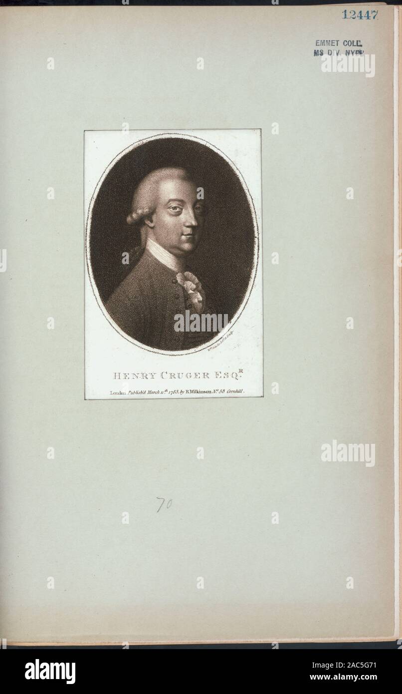 Henry cruger hi-res stock photography and images - Alamy