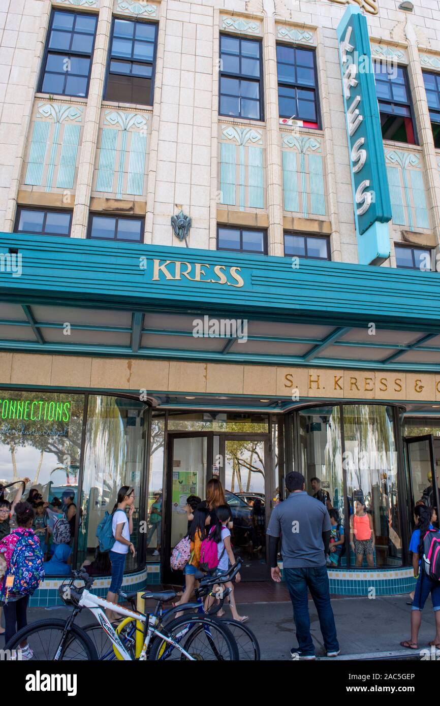 The historic S. H. Kress & Co. Building in Hilo, Big Island of Hawai'i ...