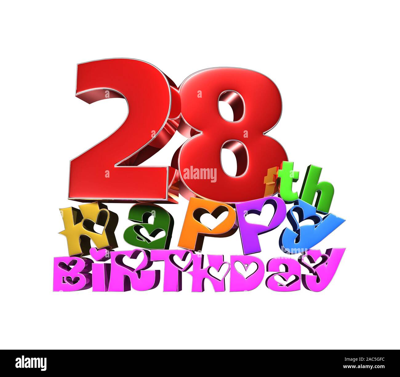 Happy Birthday Balloons Calligraphy High Resolution Stock Photography ...