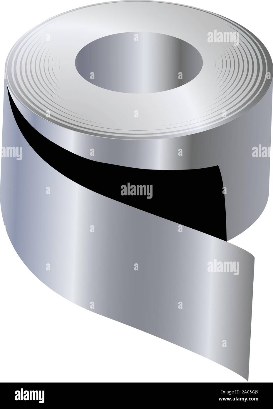 Flat metal coil icon. Cartoon of flat metal coil vector icon for web ...