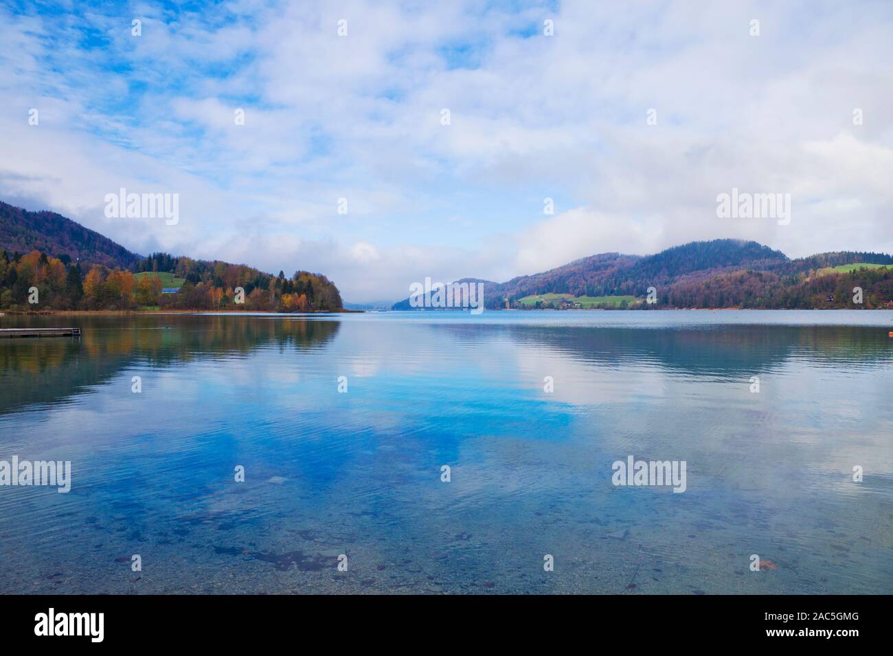 Lake Fuschlsee in the Salzkammergut, Austria Stock Photo - Alamy
