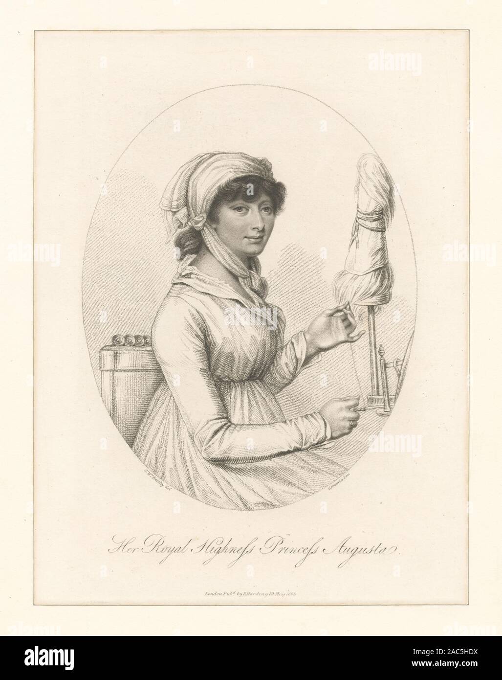 Her Royal Highness Princess Augusta EM3478 Engraved by GeremiaHer Royal ...