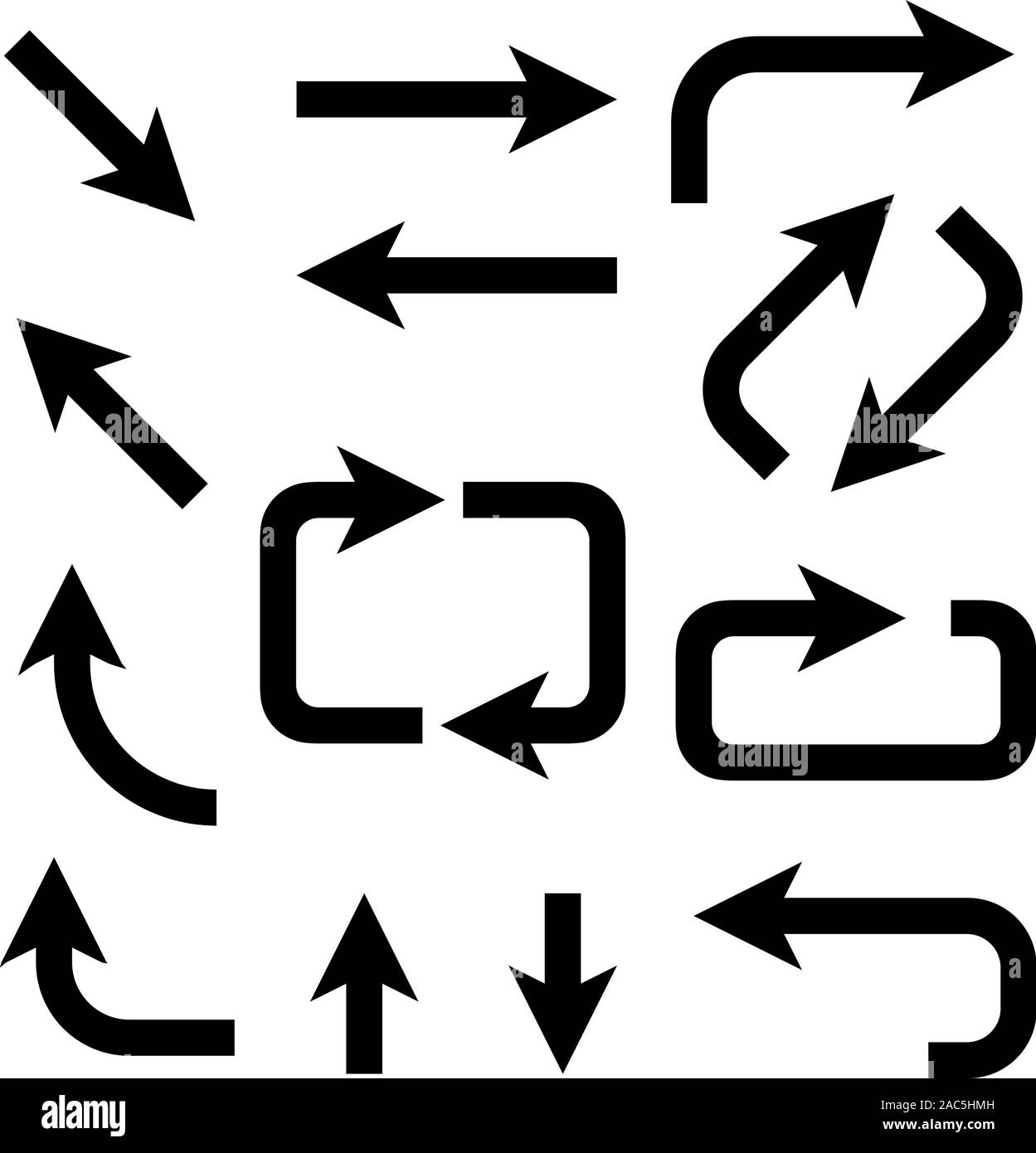 Arrow sign for direction Black and White Stock Photos & Images - Alamy