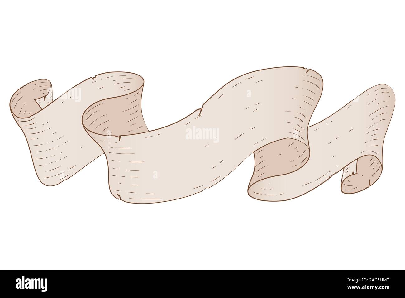 Parchment paper scroll. Vector illustration Stock Vector Image & Art ...