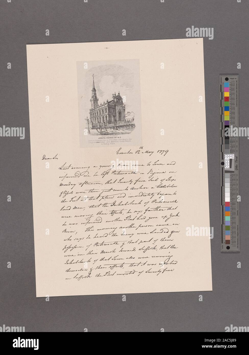 Hewes, Joseph Edenton To Richard Caswell Hewes, Joseph. Edenton. To ...