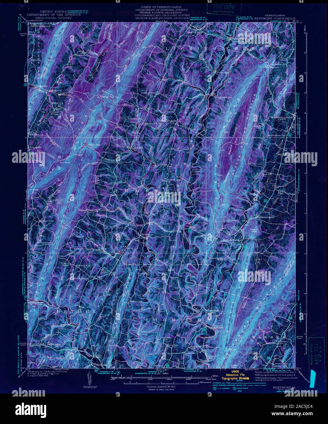 Needmore pennsylvania map hi-res stock photography and images - Alamy