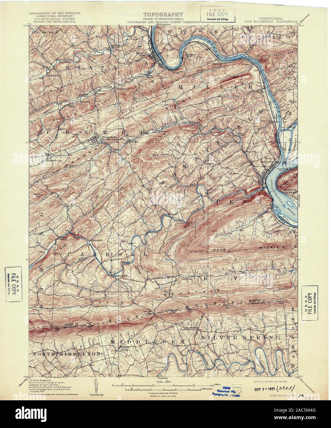 Map of new bloomfield hi-res stock photography and images - Alamy