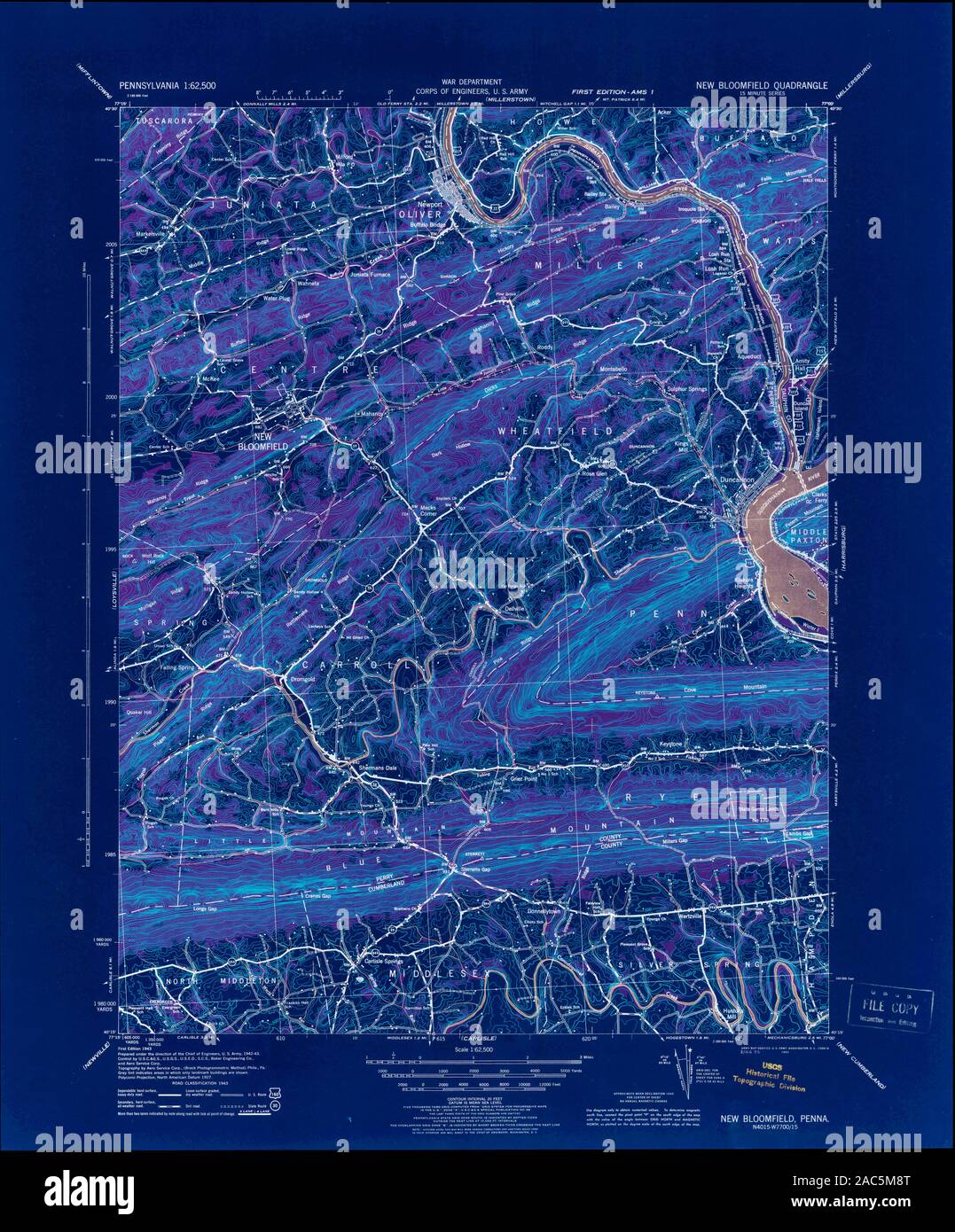 Map of new bloomfield hi-res stock photography and images - Alamy