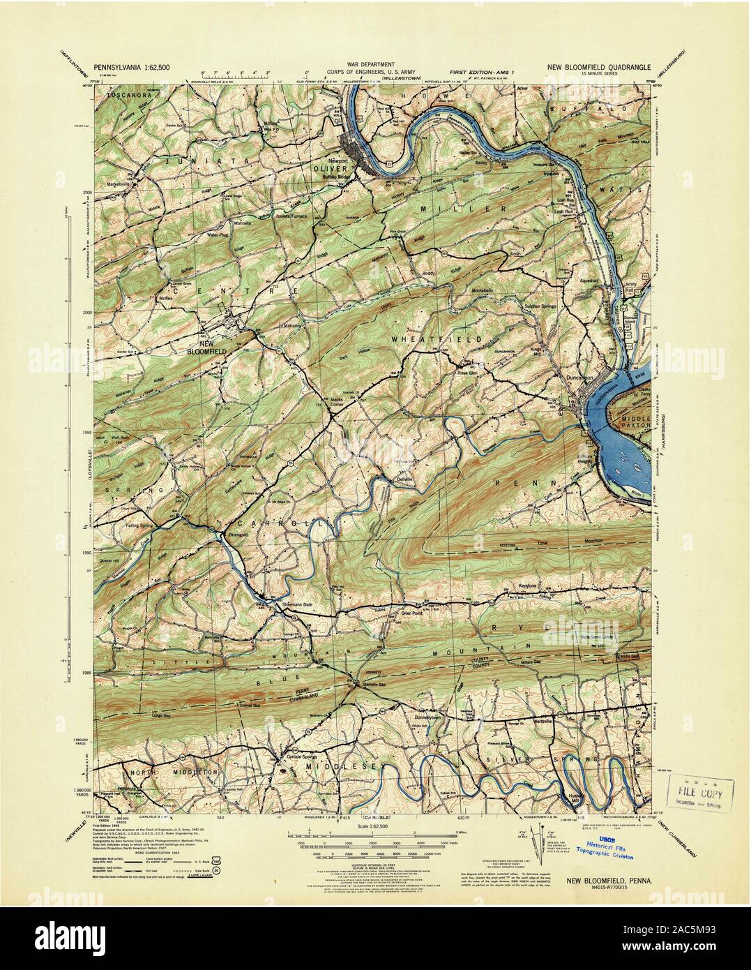 Map of new bloomfield hi-res stock photography and images - Alamy