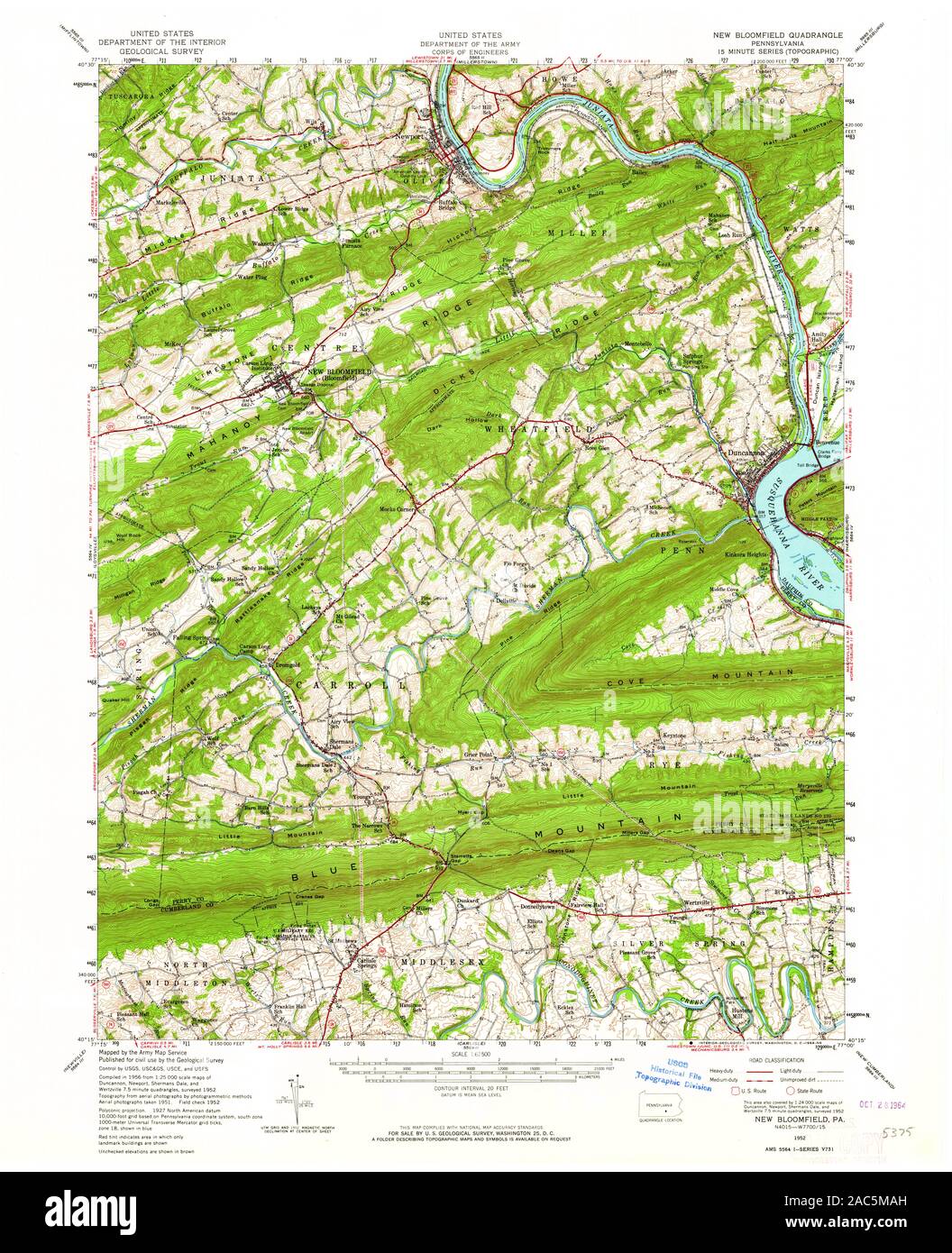 Map of new bloomfield hi-res stock photography and images - Alamy