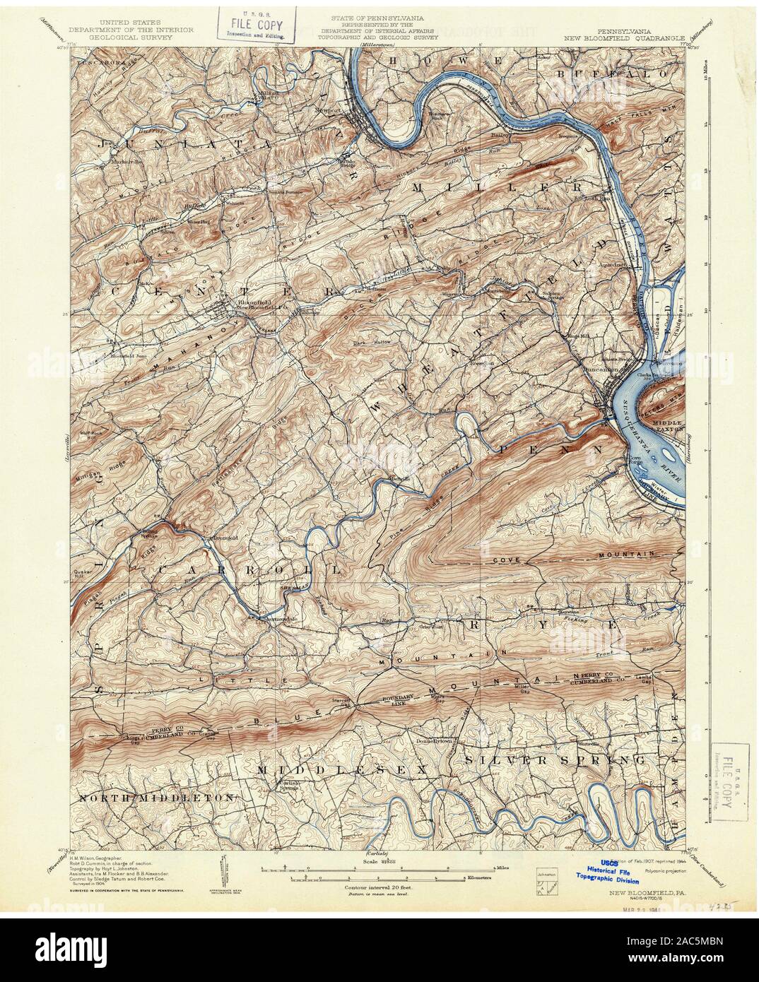 Map of new bloomfield hi-res stock photography and images - Alamy