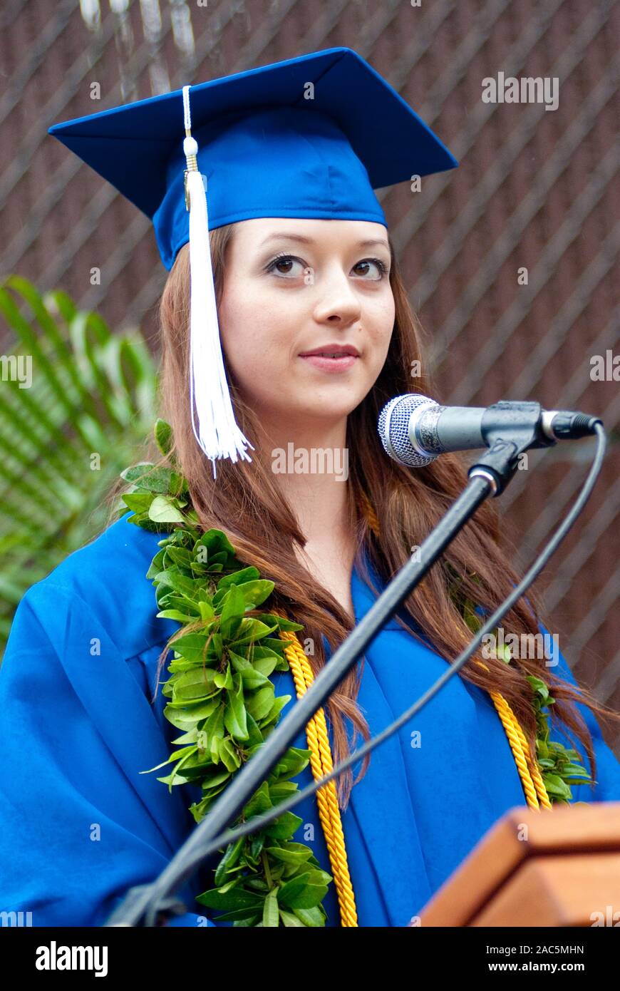 High school graduation from Academy of the Pacific, now a closed ...