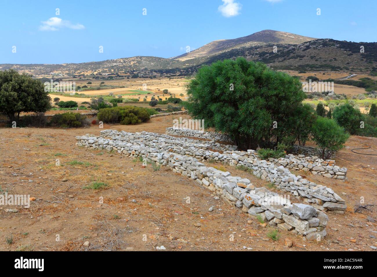 The countryside in the Naxos island, Greece Stock Photo - Alamy
