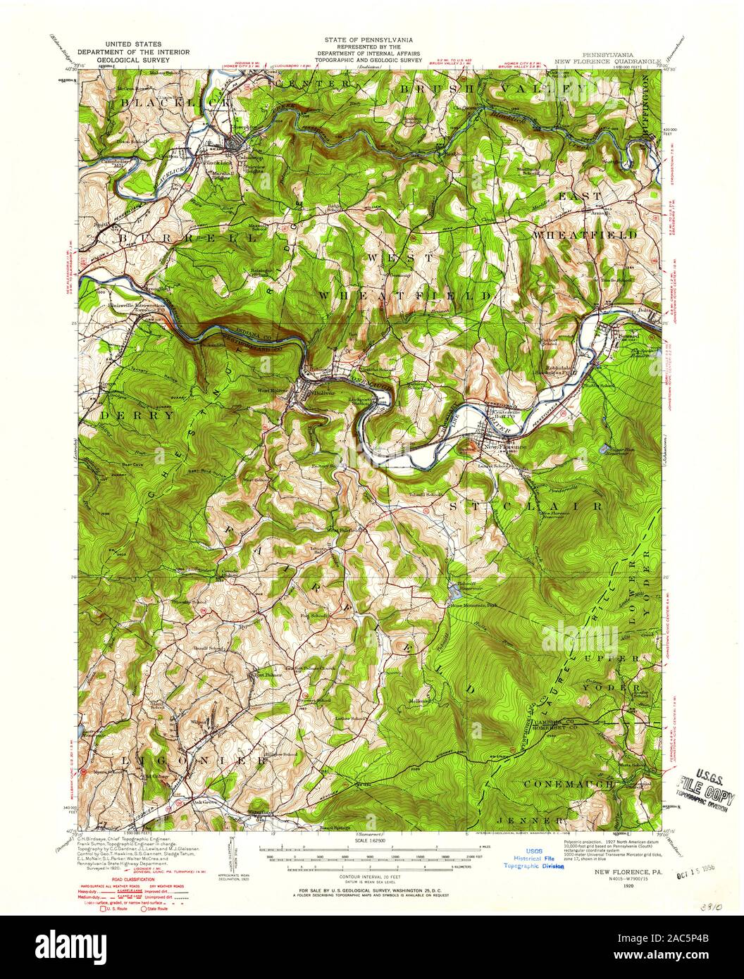 Florence pennsylvania map hi-res stock photography and images - Alamy