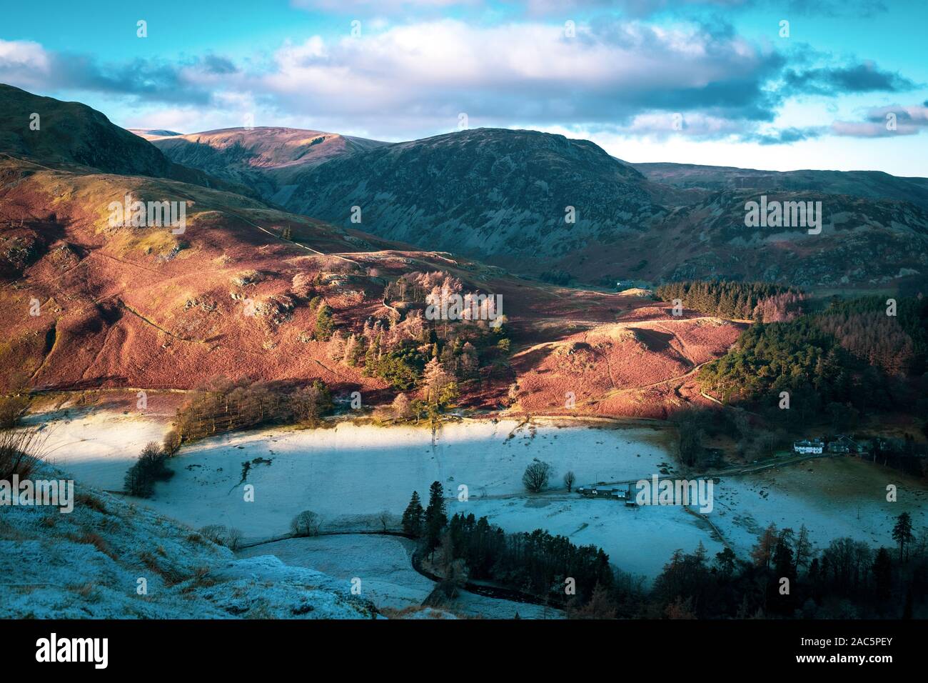 Frost in the Valley, Grisedale, Lake District, UK Stock Photo - Alamy